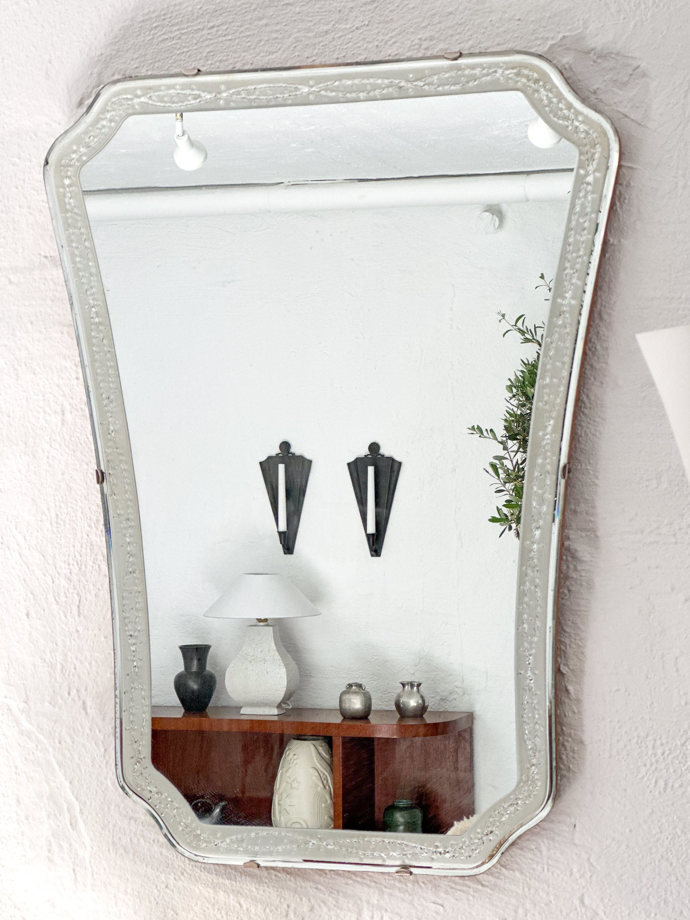 Large Etched Glass Mirror – SCHILLER DUFVA
