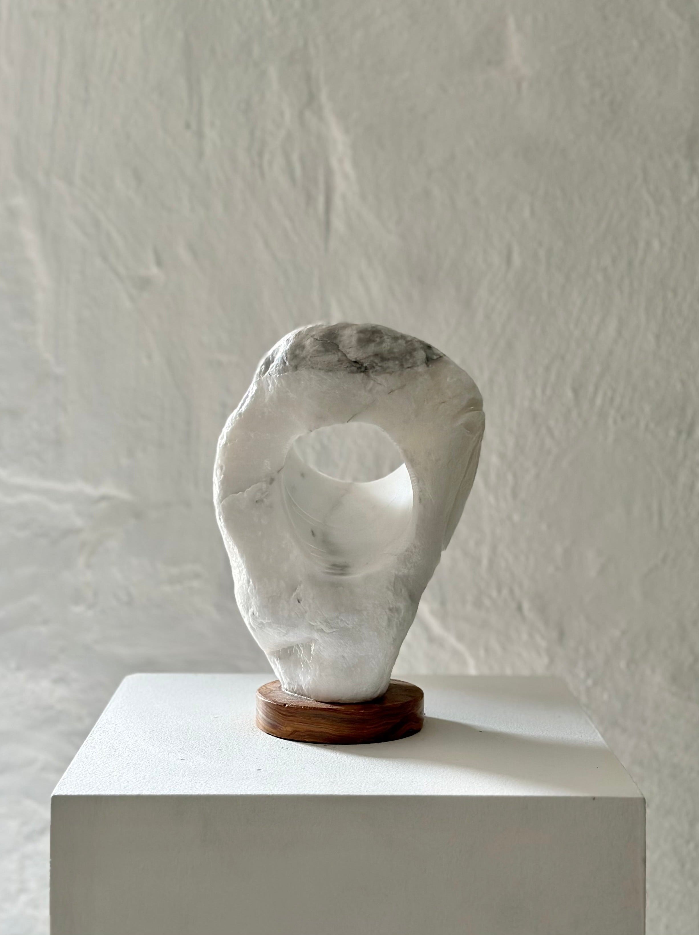 Modernist Carrara and Red Travertine Sculpture – SCHILLER DUFVA